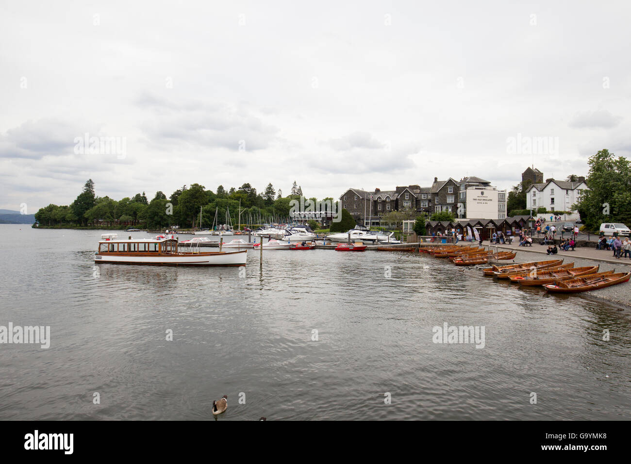 Lake Windermere Cumbria UK 4thJuly 2016 UK Weather Cloudy day before ...