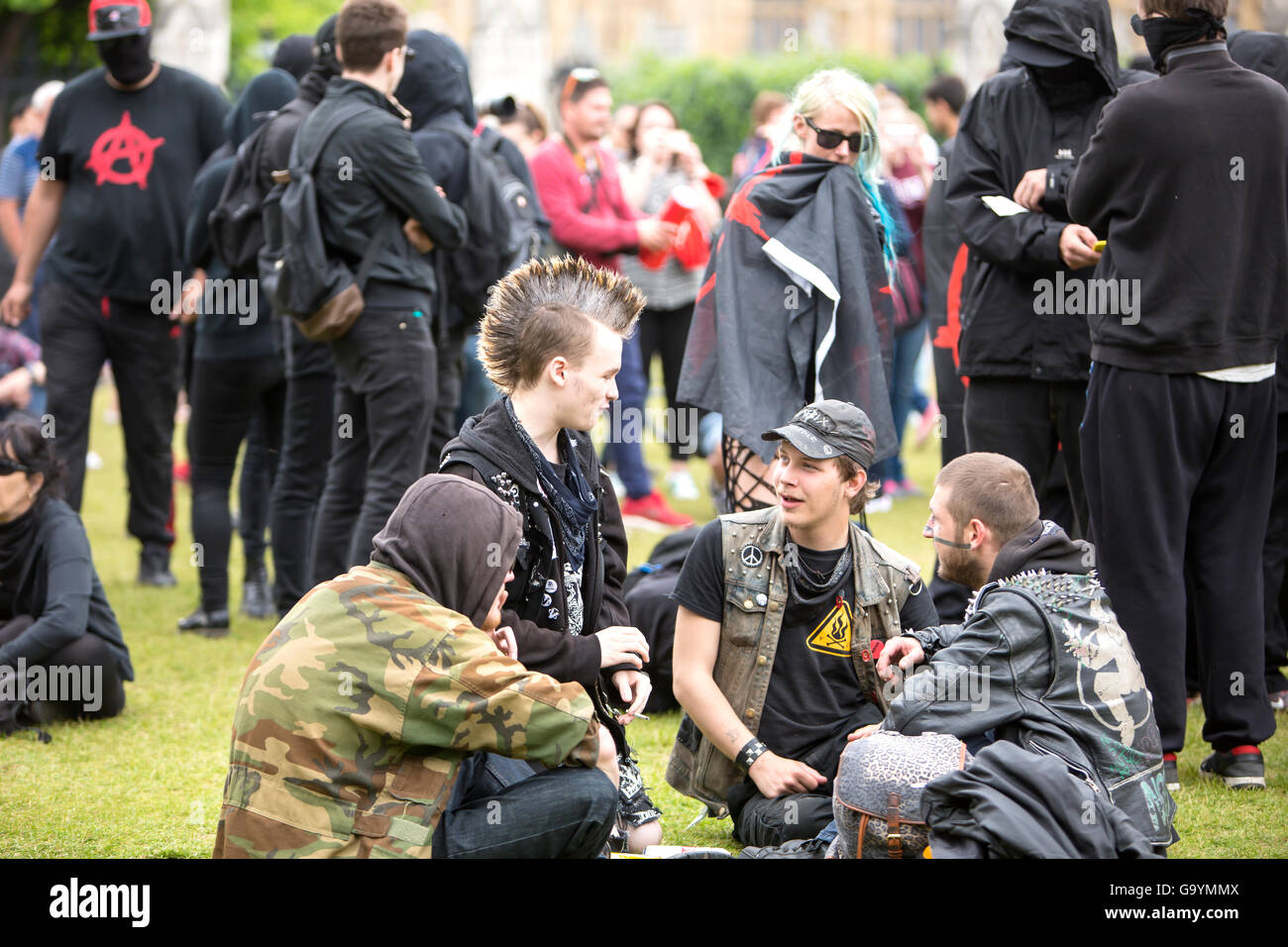 London, United Kingdom - July 4, 2016: Anarchist Demonstration in ...