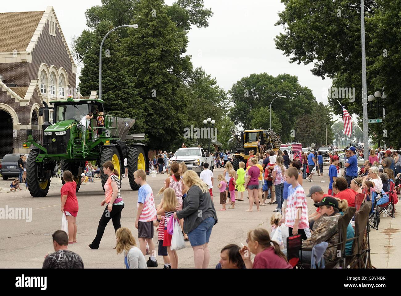 Whiting, IOWA, USA. 4th July, 2016. No parade in a small rural ...