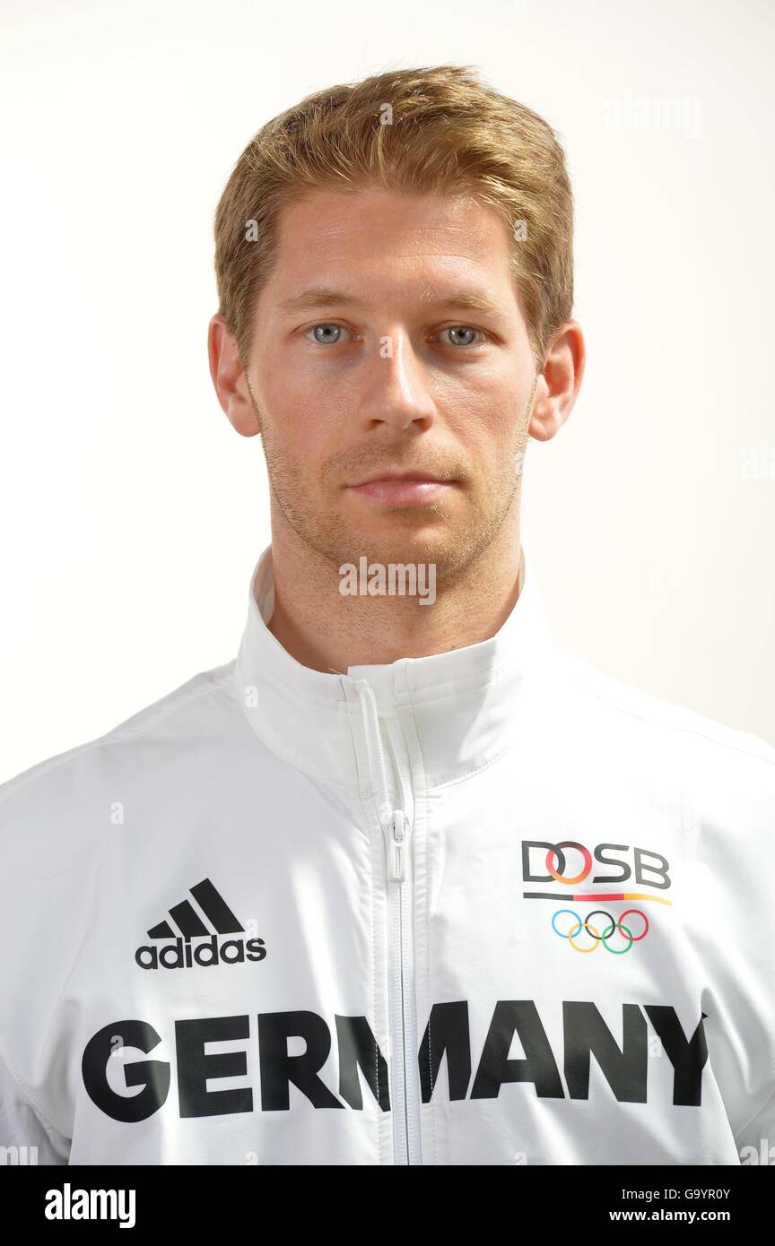 Hannover, Germany. 04th July, 2016. Bastian Steger poses at a photocall ...