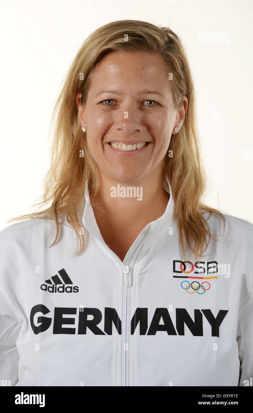 Hannover, Germany. 04th July, 2016. Lisa Jocobi poses at a photocall ...