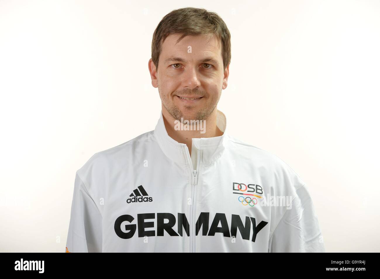 Hannover, Germany. 04th July, 2016. Timo Boll poses at a photocall ...
