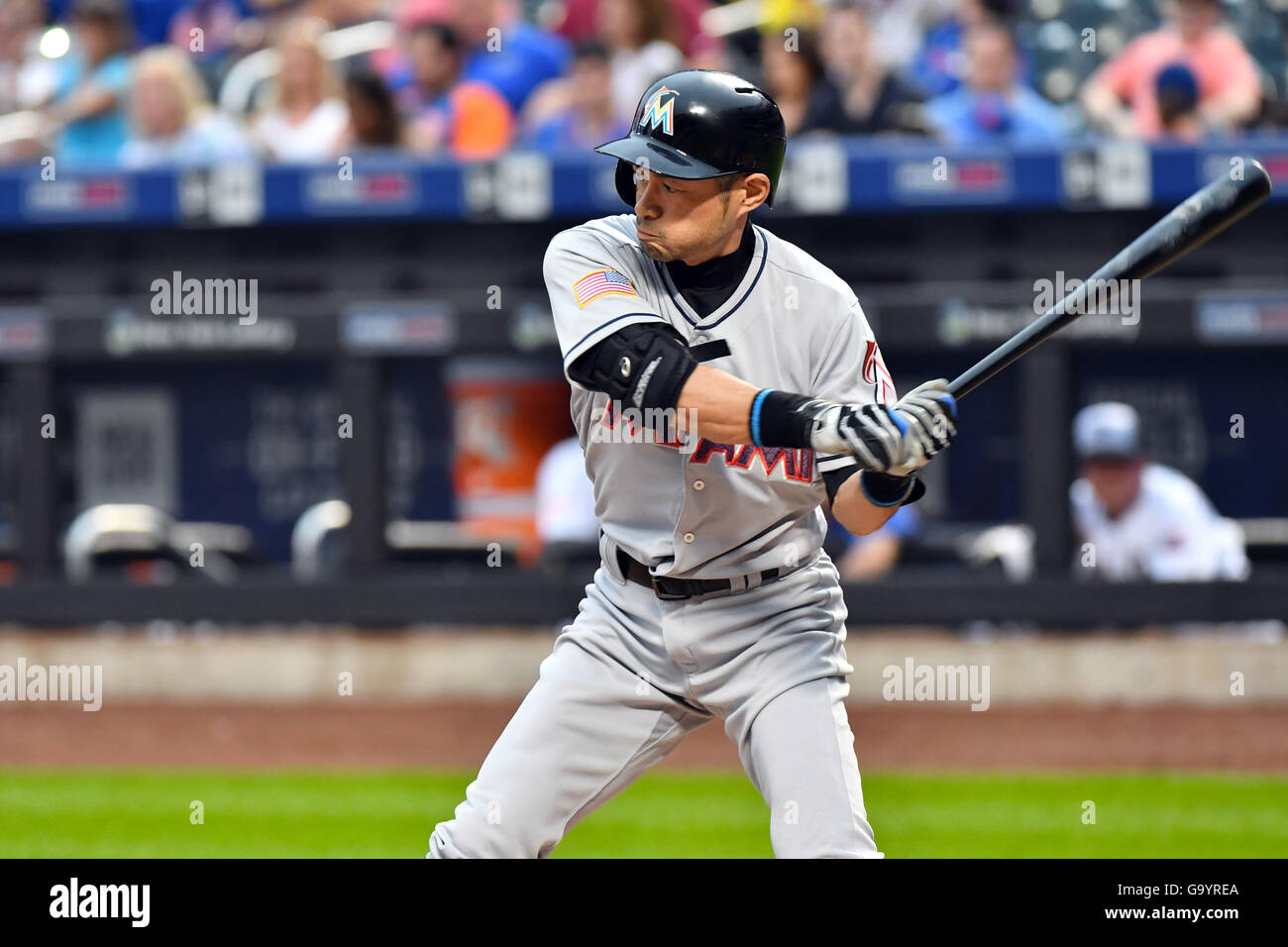 New York, USA. 4th July, 2016. Ichiro Suzuki (Marlins) MLB : Ichiro ...