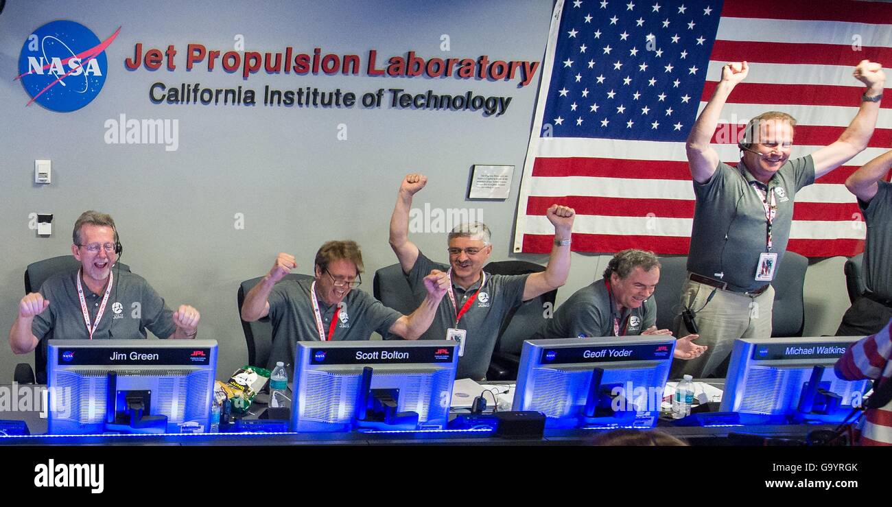 Jupiter nasa team celebrates hi-res stock photography and images - Alamy