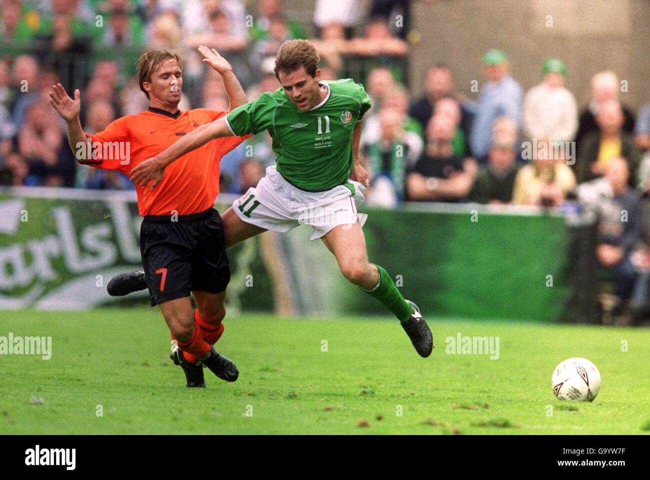Soccer world cup qualifier group two ireland v holland hi-res stock ...