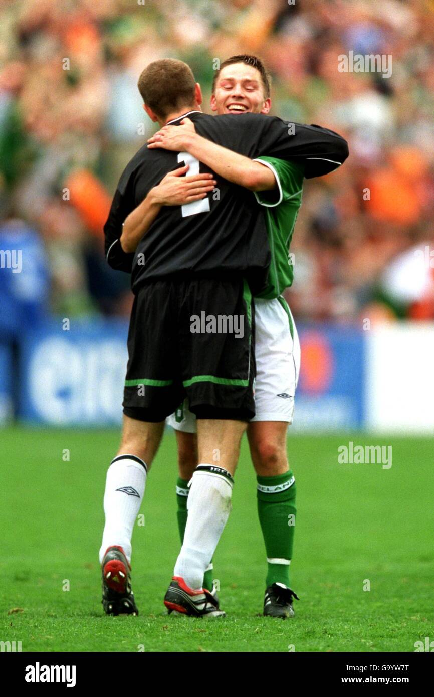 Soccer world cup qualifier group two ireland v holland hi-res stock ...