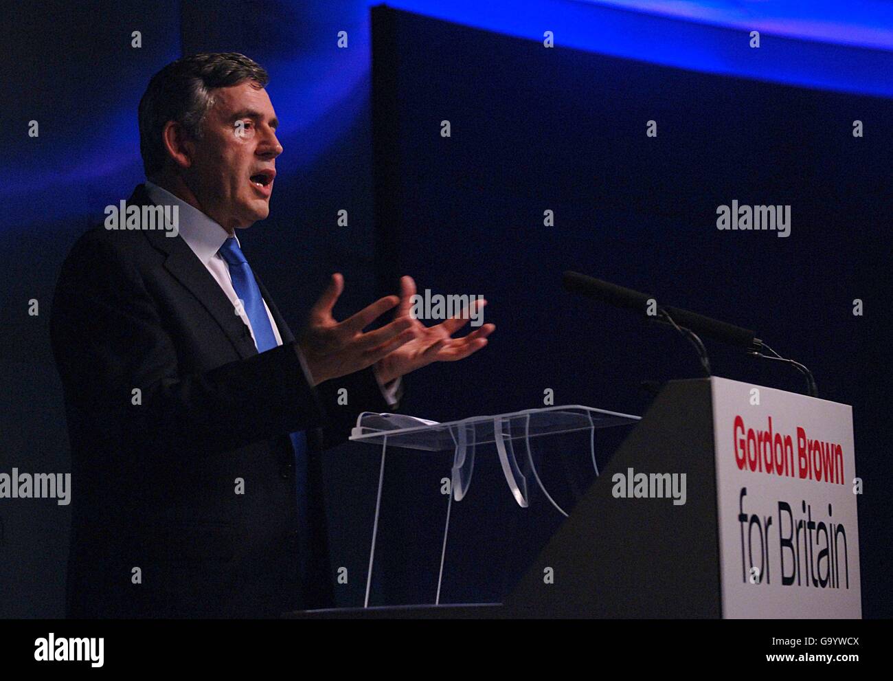 Gordon Brown confirmed as next Labour leader Stock Photo - Alamy