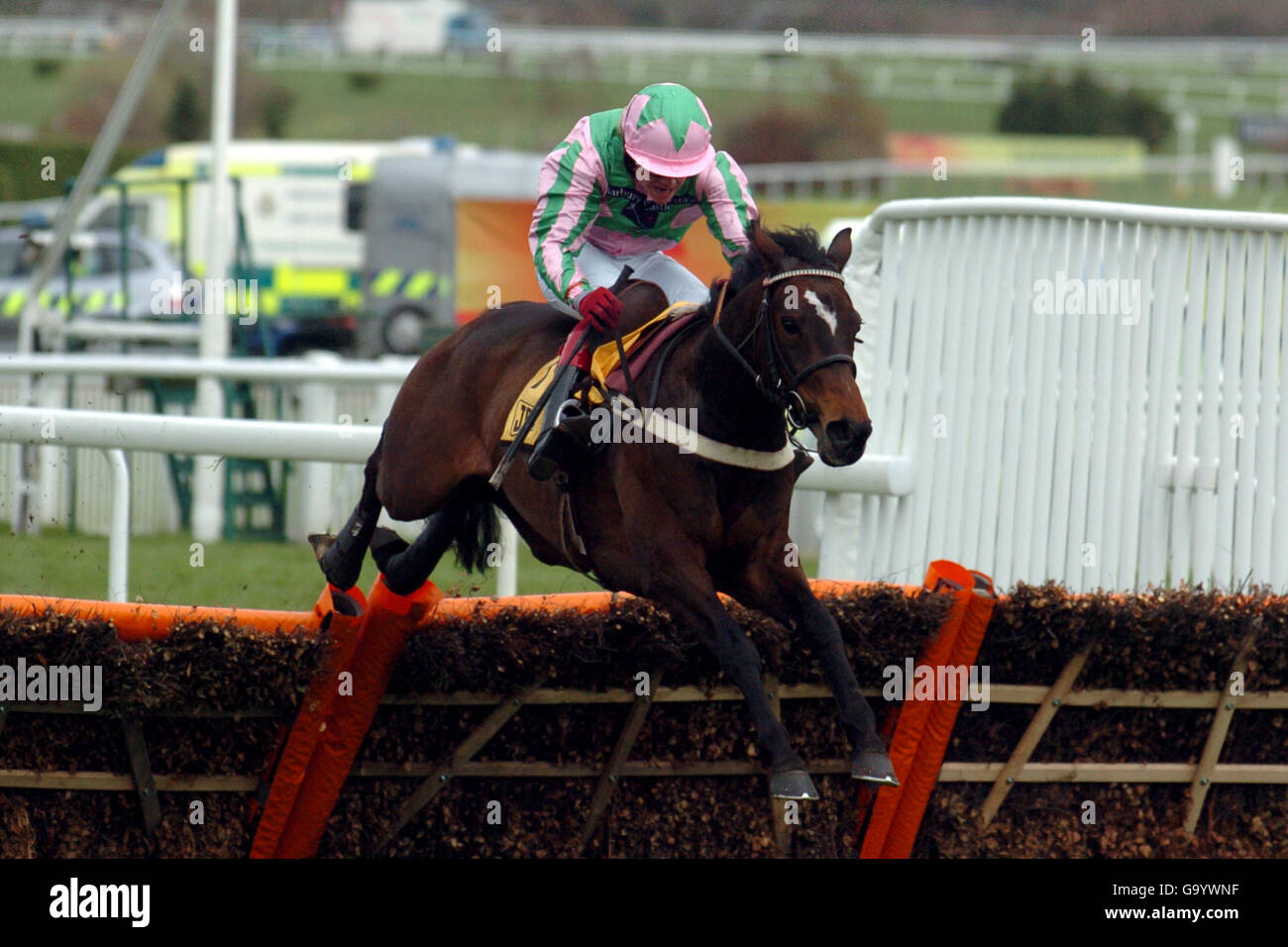 Jockey Robert Thornton celebrates on Katchit after they won the Jcb ...
