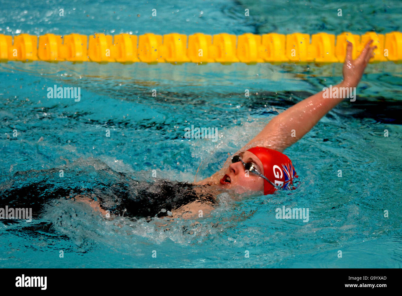Great Britain's Natalie Jones in action during the Women's SM6 200m ...