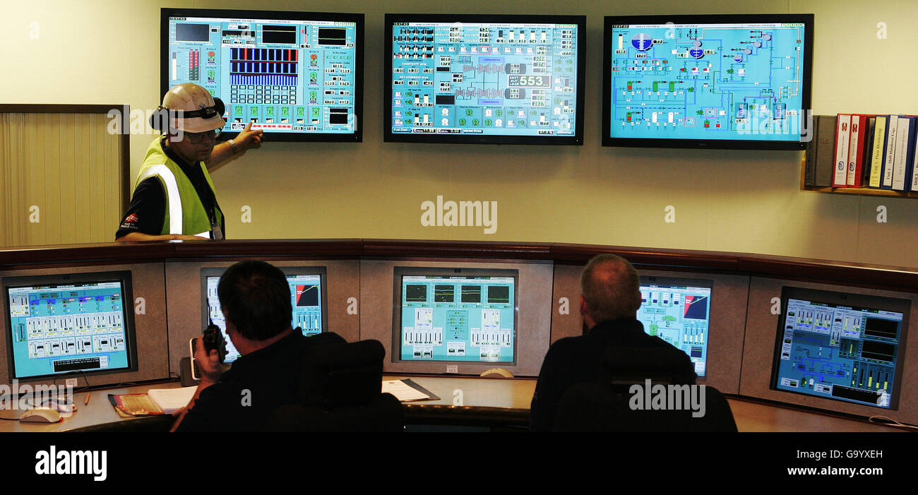 Pictured is a general view of staff at work in the Control room at ...