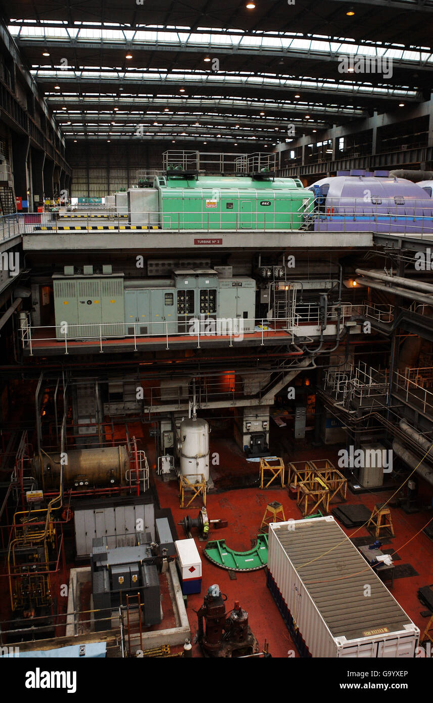 Pictured is a general view of the interior of the Turbine Hall at ...