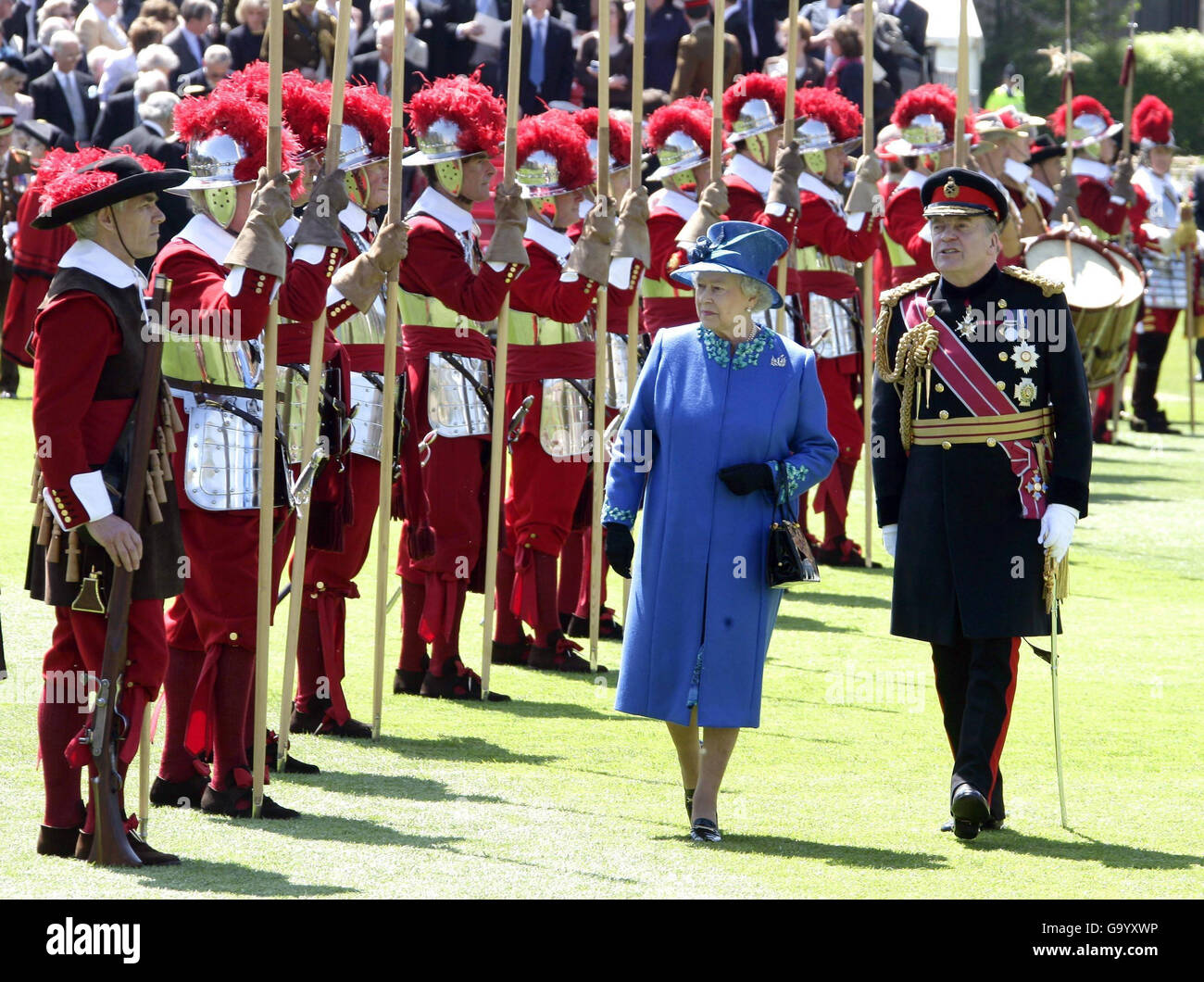 Her Majesty Queen Elizabeth II as she attends the presentation of the ...