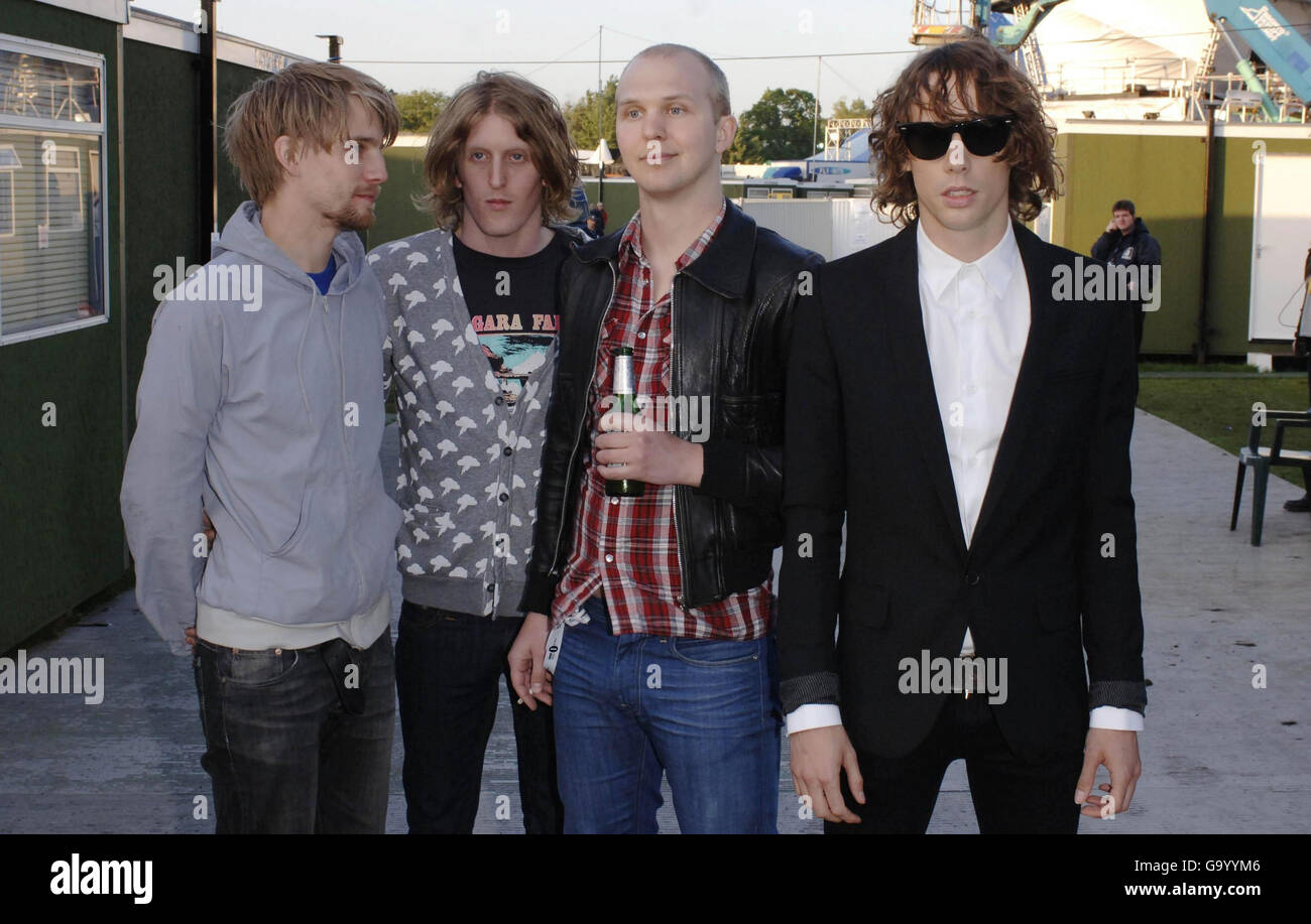 Razorlight backstage after performing at BBC Radio 1's Big Weekend, in ...