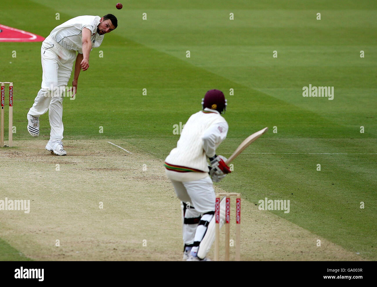 Full length action batting england mangsb npower hi-res stock ...