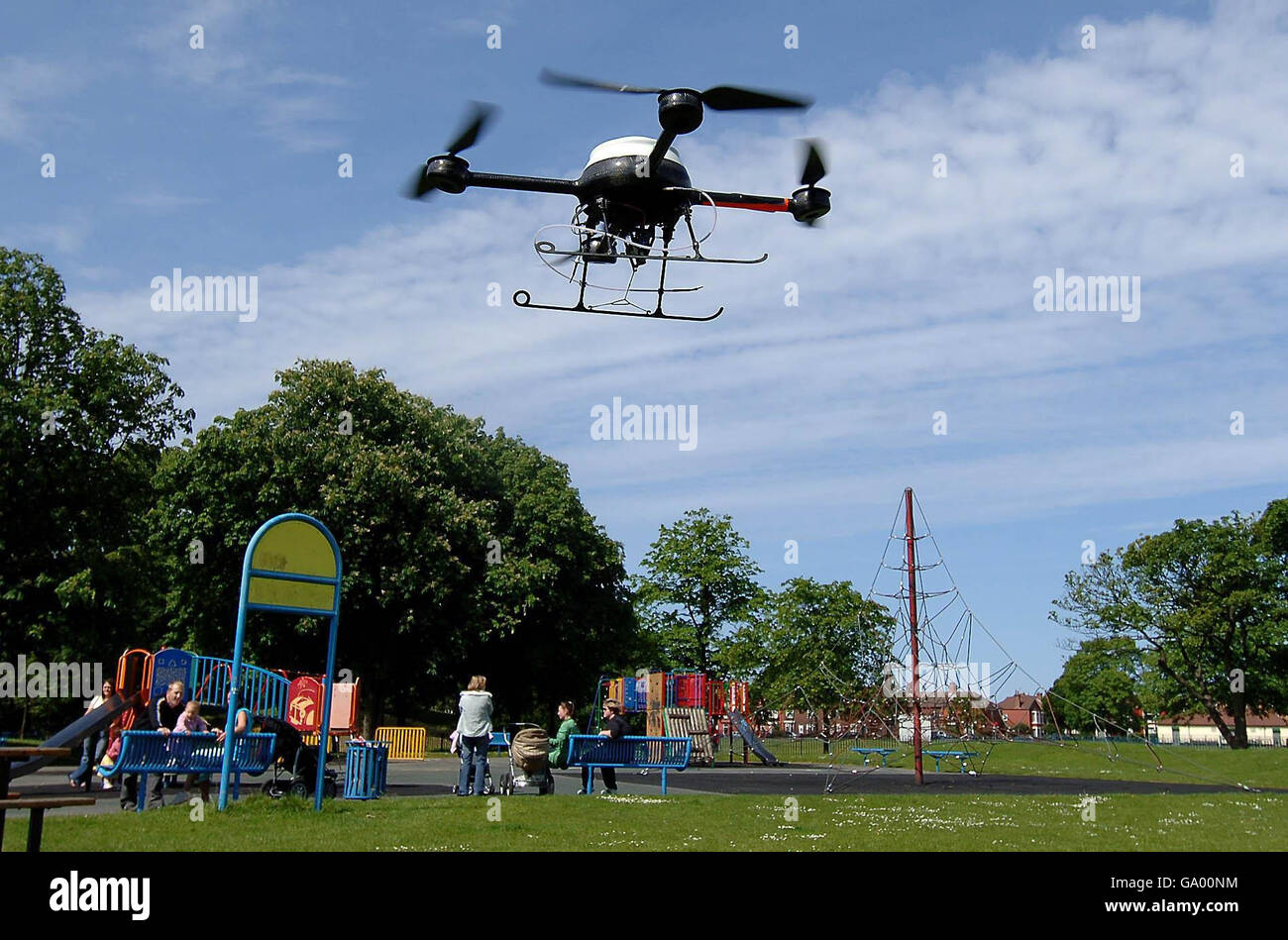 Police aerial surveillance drone Stock Photo - Alamy