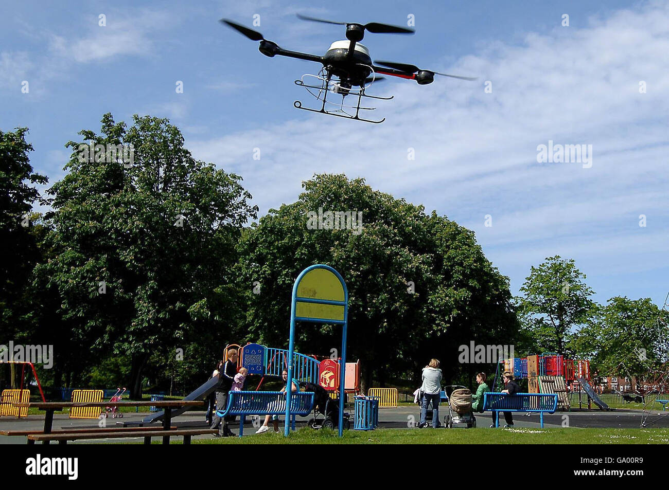 Police aerial surveillance drone Stock Photo - Alamy