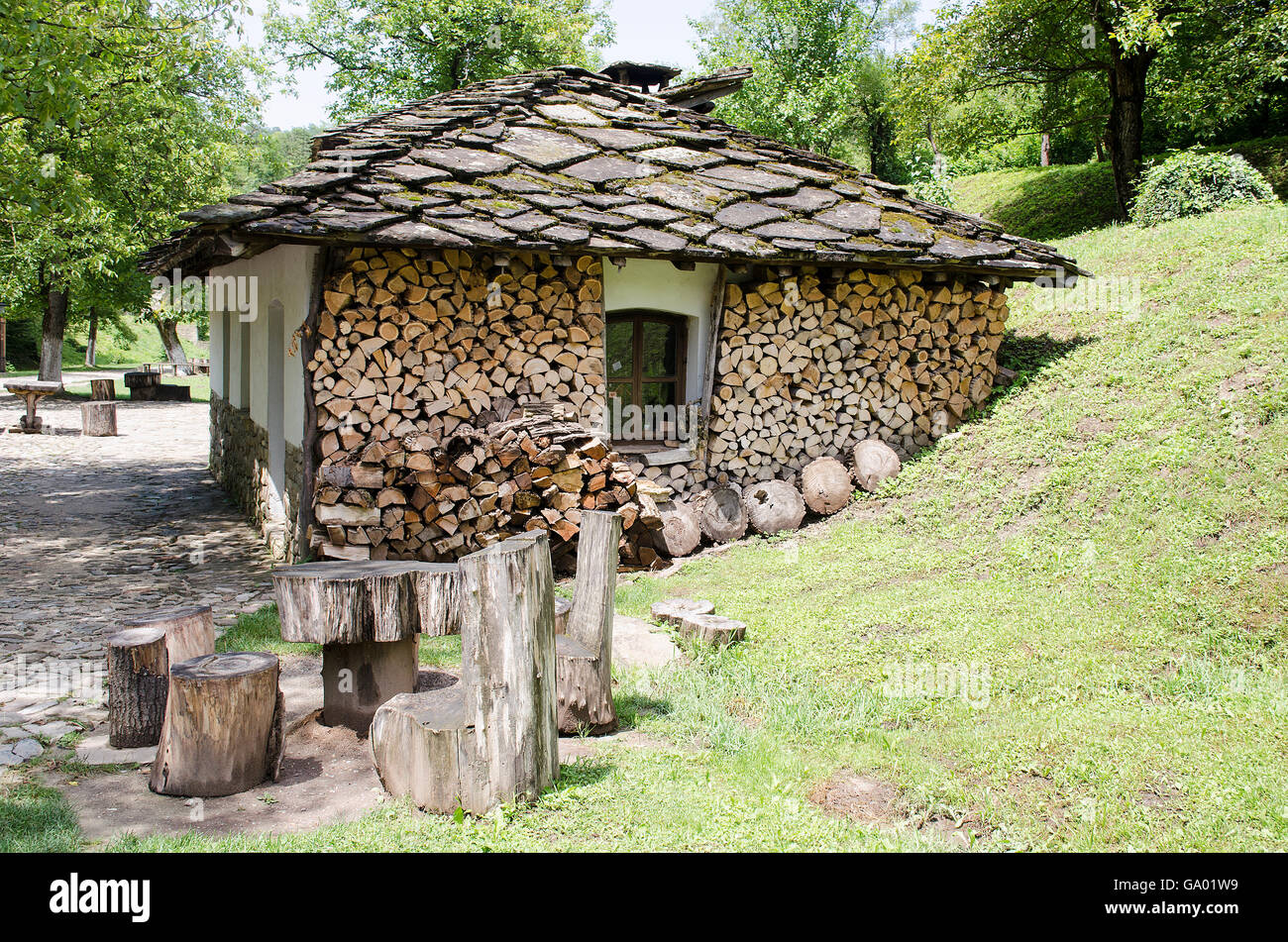 Old stone house in the Etar Museum, Gabrovo,Bulgaria Stock Photo - Alamy