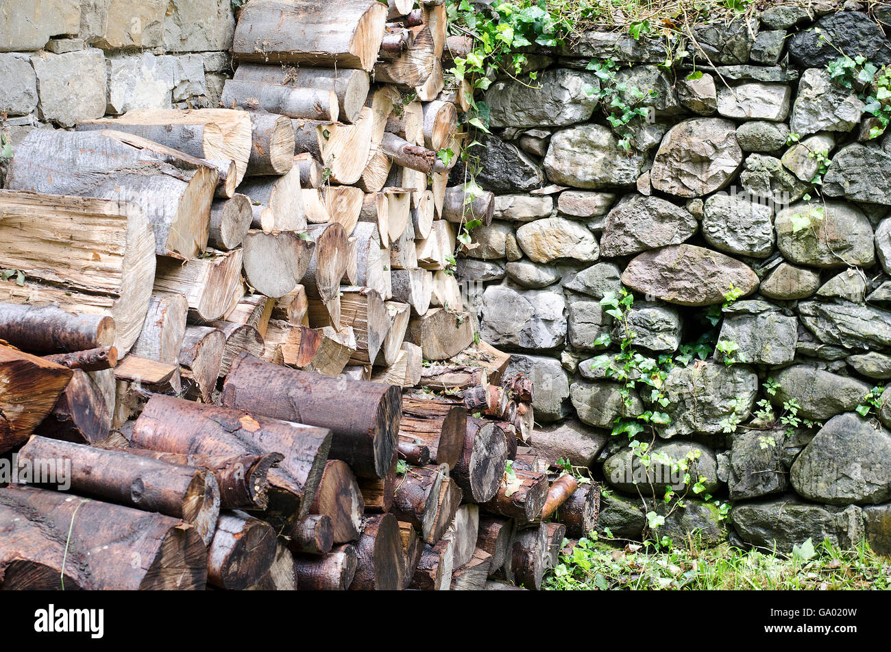 Bark Pile Pattern Stock Photo - Alamy