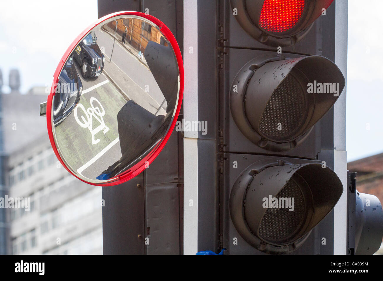 Convex mirror helmet hi-res stock photography and images - Alamy