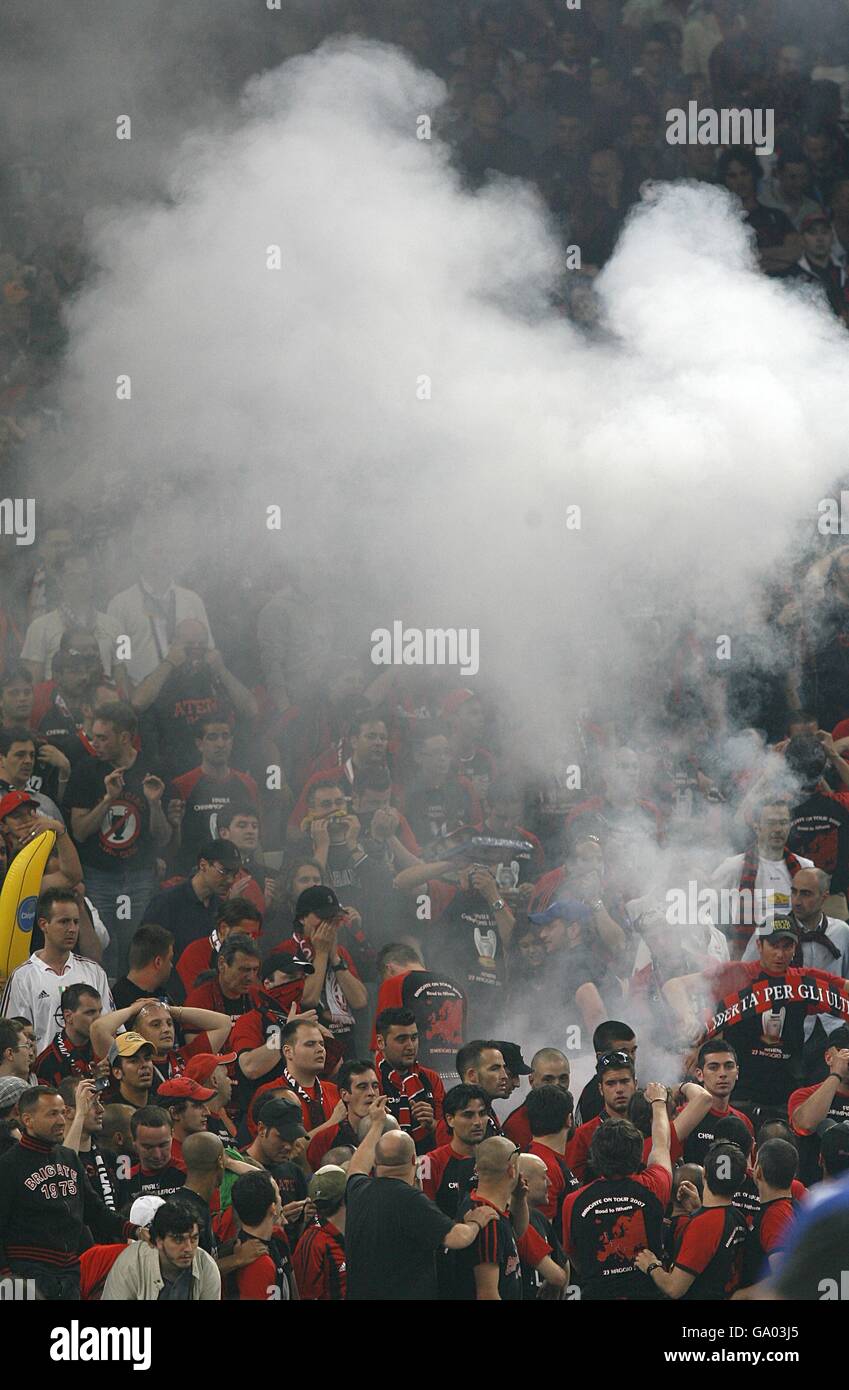 Stadium view football flares soccer hi-res stock photography and images ...