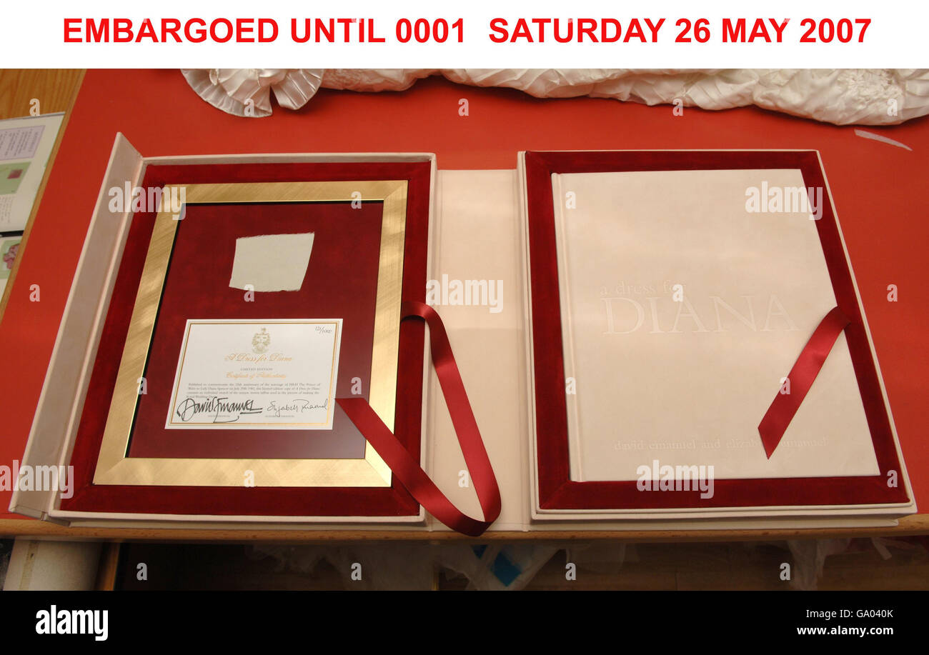 Elizabeth Emanuel - A Dress for Diana - London Stock Photo - Alamy