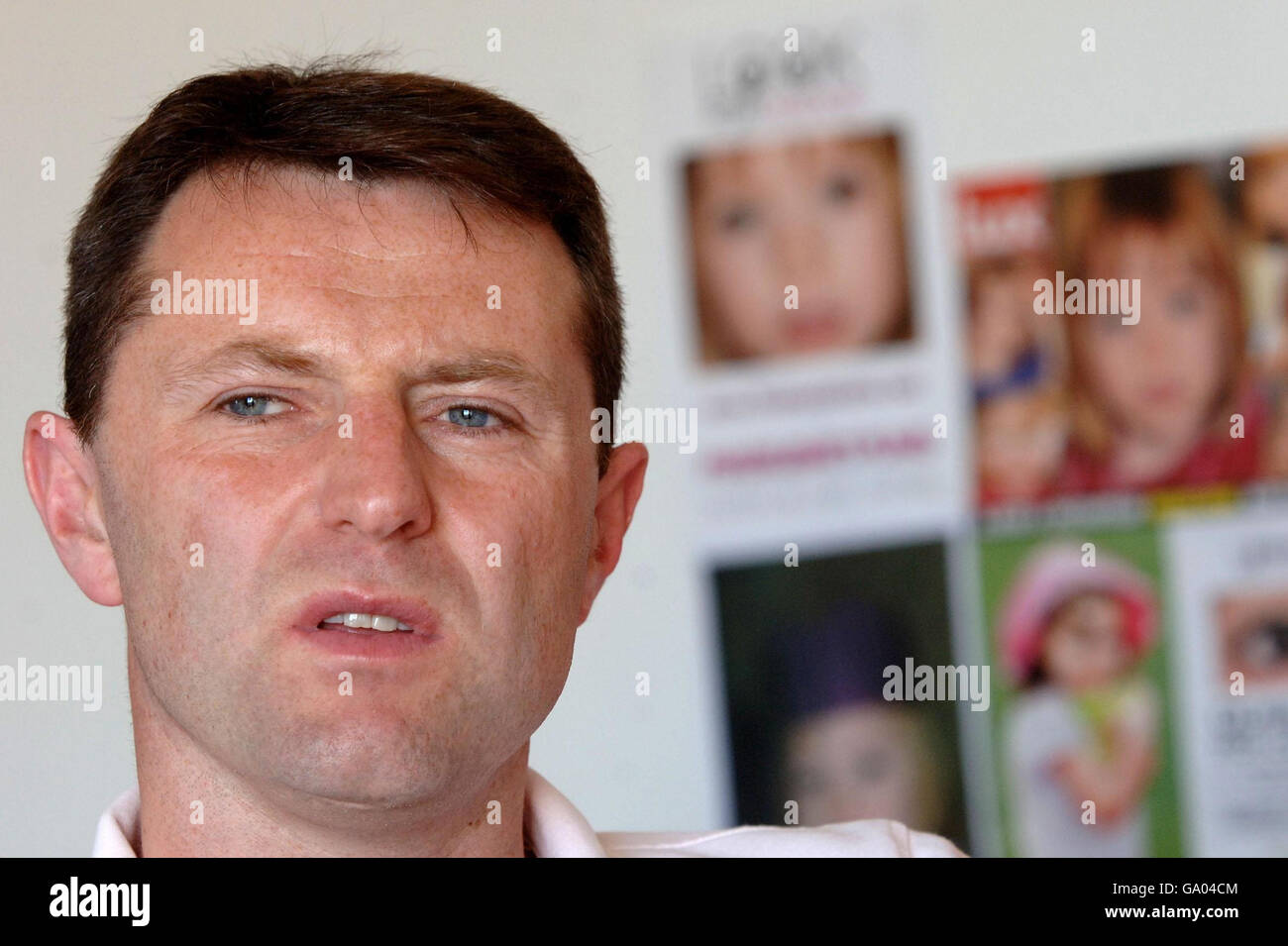 Gerry McCann talks to the media in an apartment in Praia Da Luz ...