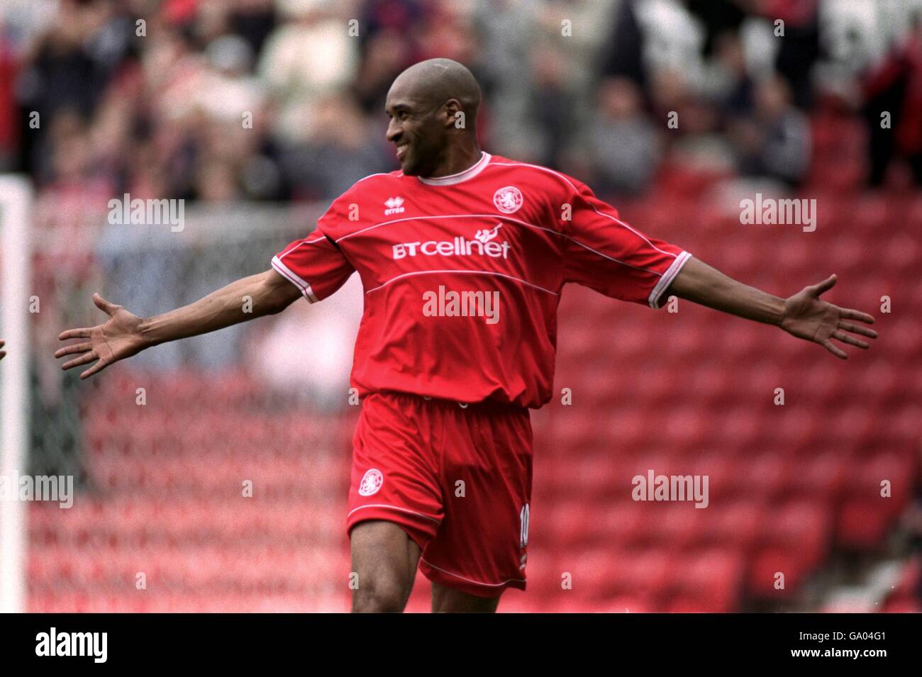 Middlesbroughs brian deane celebrates hi-res stock photography and ...