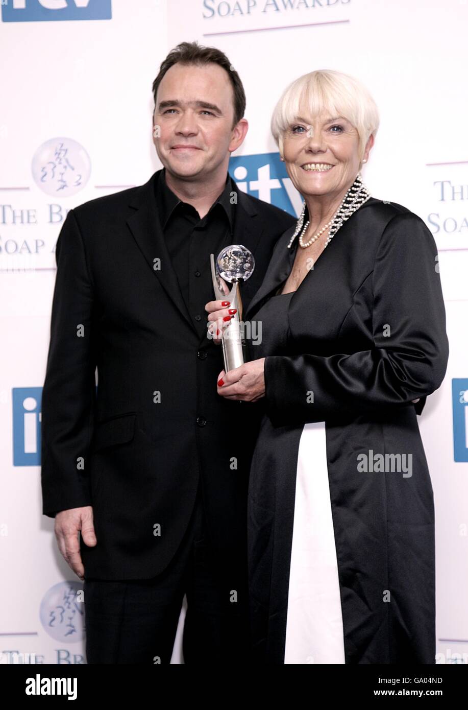 Eastenders actress Todd Carty (left) Wendy Richard with the Lifetime ...