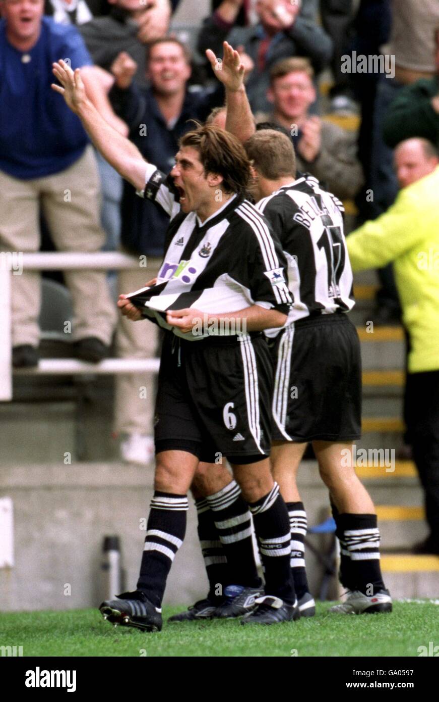 Newcastle uniteds clarence acuna l hi-res stock photography and images ...