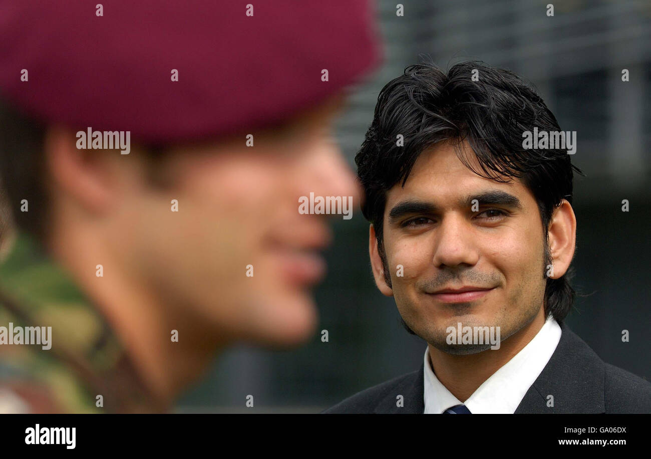 Iraqi student Amin Ismail at the University of Derby where he unveiled ...