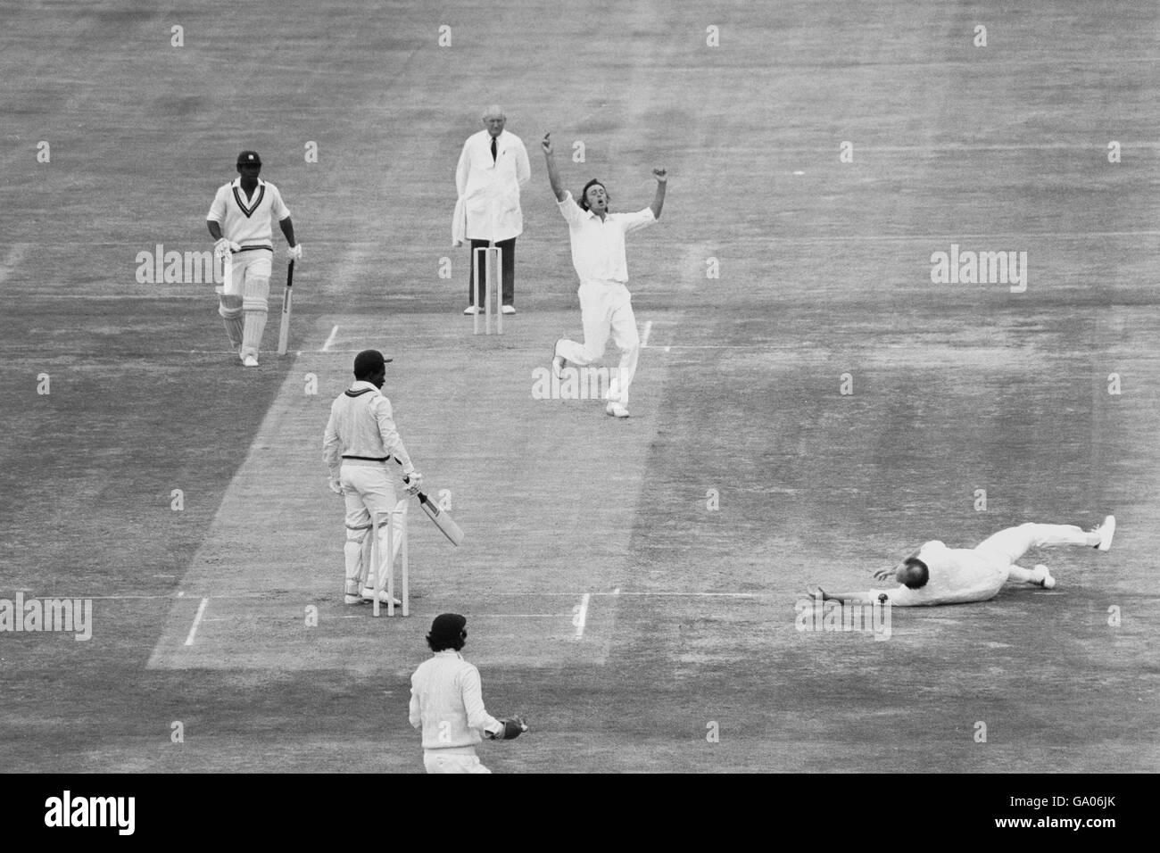 Cricket - Close Call Stock Photo - Alamy