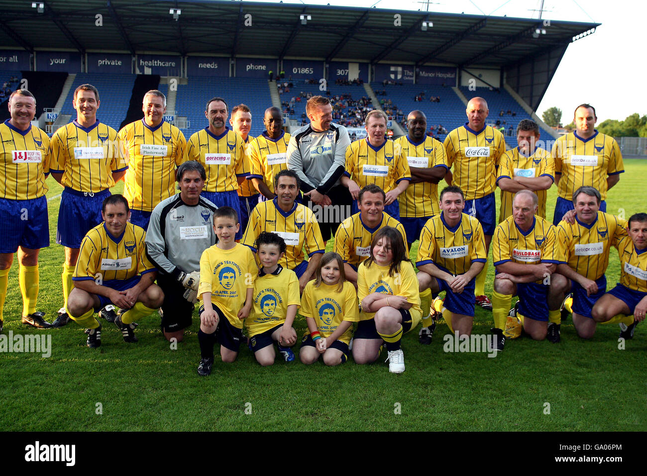Soccer peter rhoades brown testimonial oxford united chelsea xi stadium ...