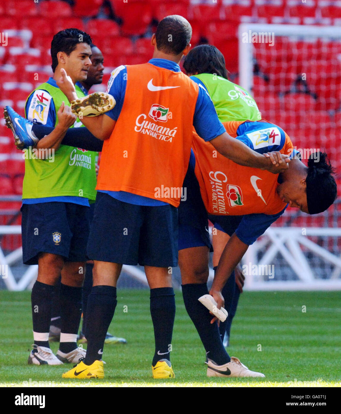 Brazils ronaldinho during training hi-res stock photography and images ...