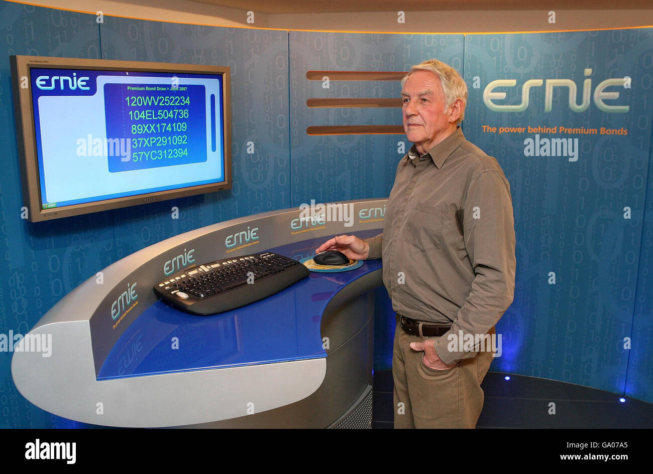 Jack Armitage from Lancashire, who helped build the first ever ERNIE ...