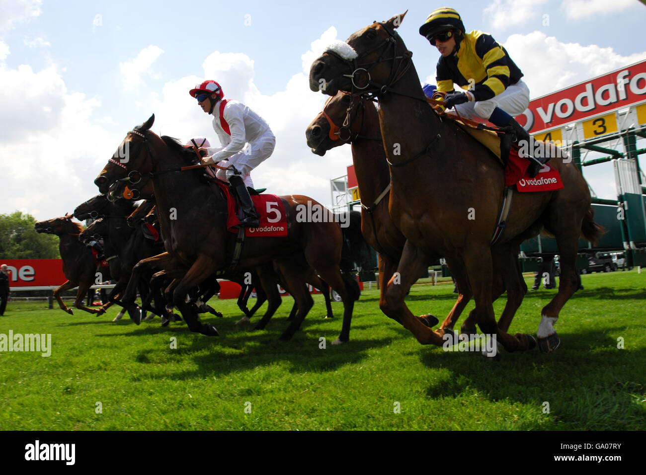 Ladies Day The runners leaves the starting gates for the first race of ...