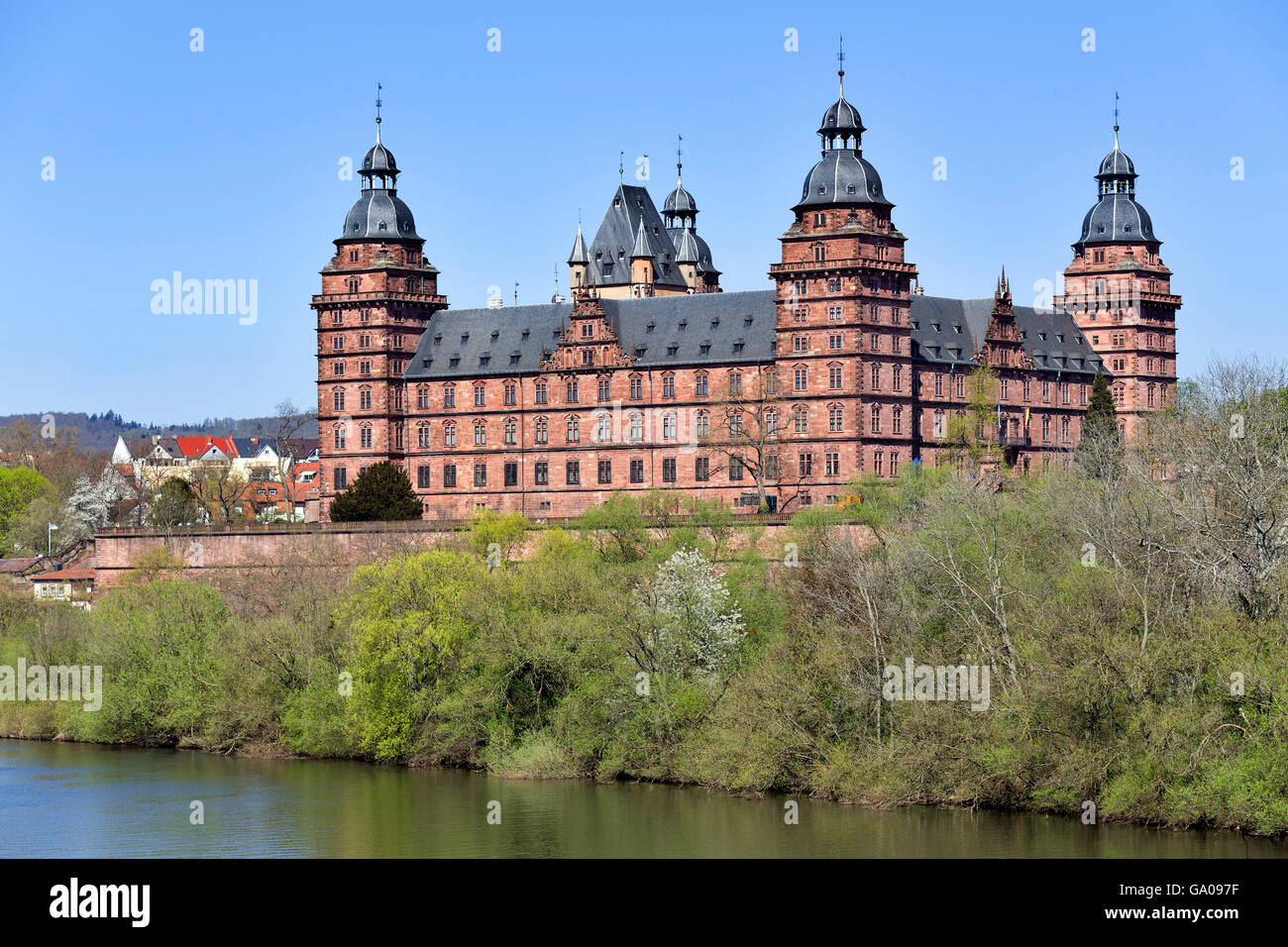 Schloss Johannisburg on the Main, Renaissance palace, Aschaffenburg ...