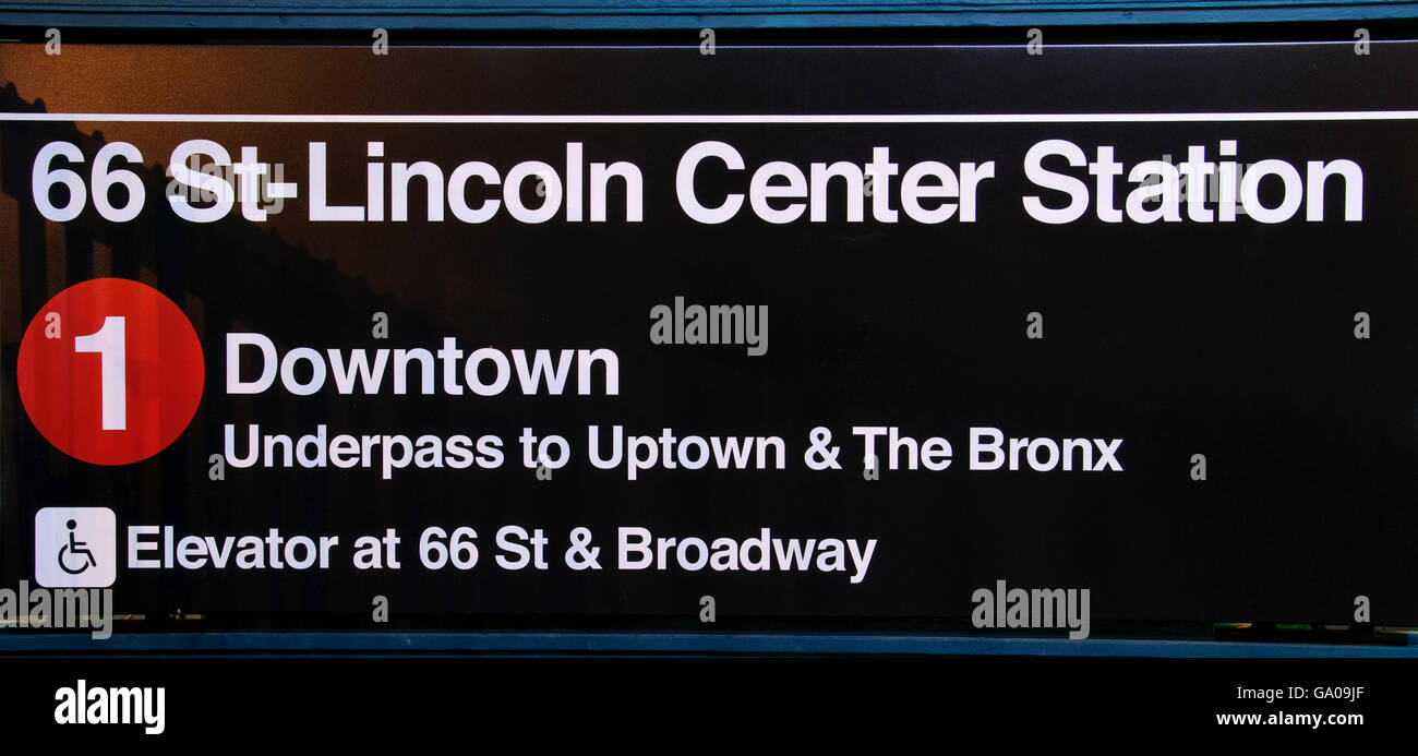 Subway, Metro, Lincoln Center Station, New York City, New York, USA ...