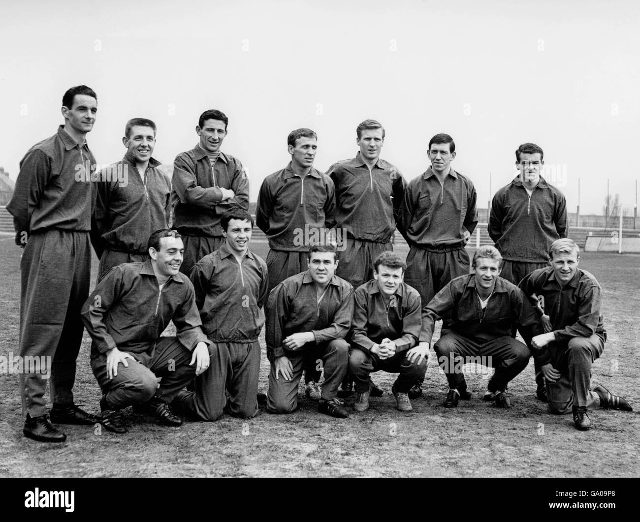 With his team mates Black and White Stock Photos & Images - Alamy