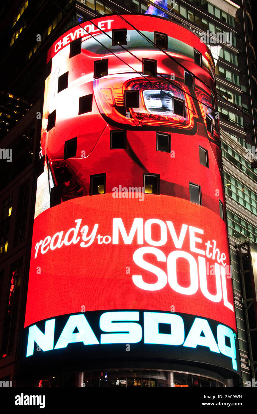 Nasdaq building, Times Square, 42nd Street, New York City, New York ...