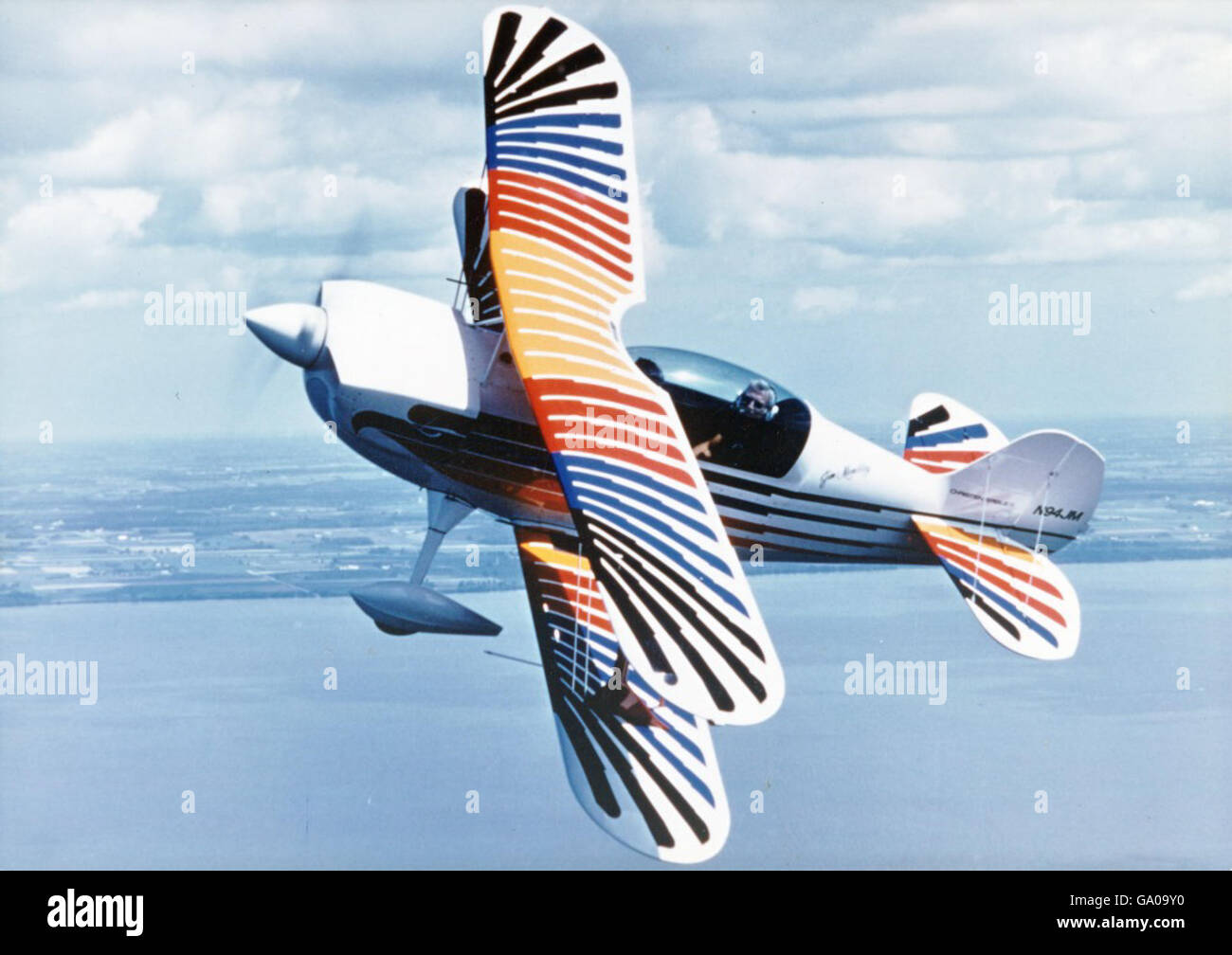 Image of the Christen Eagle II, a bi-plane aerobatic aircraft, shown in ...