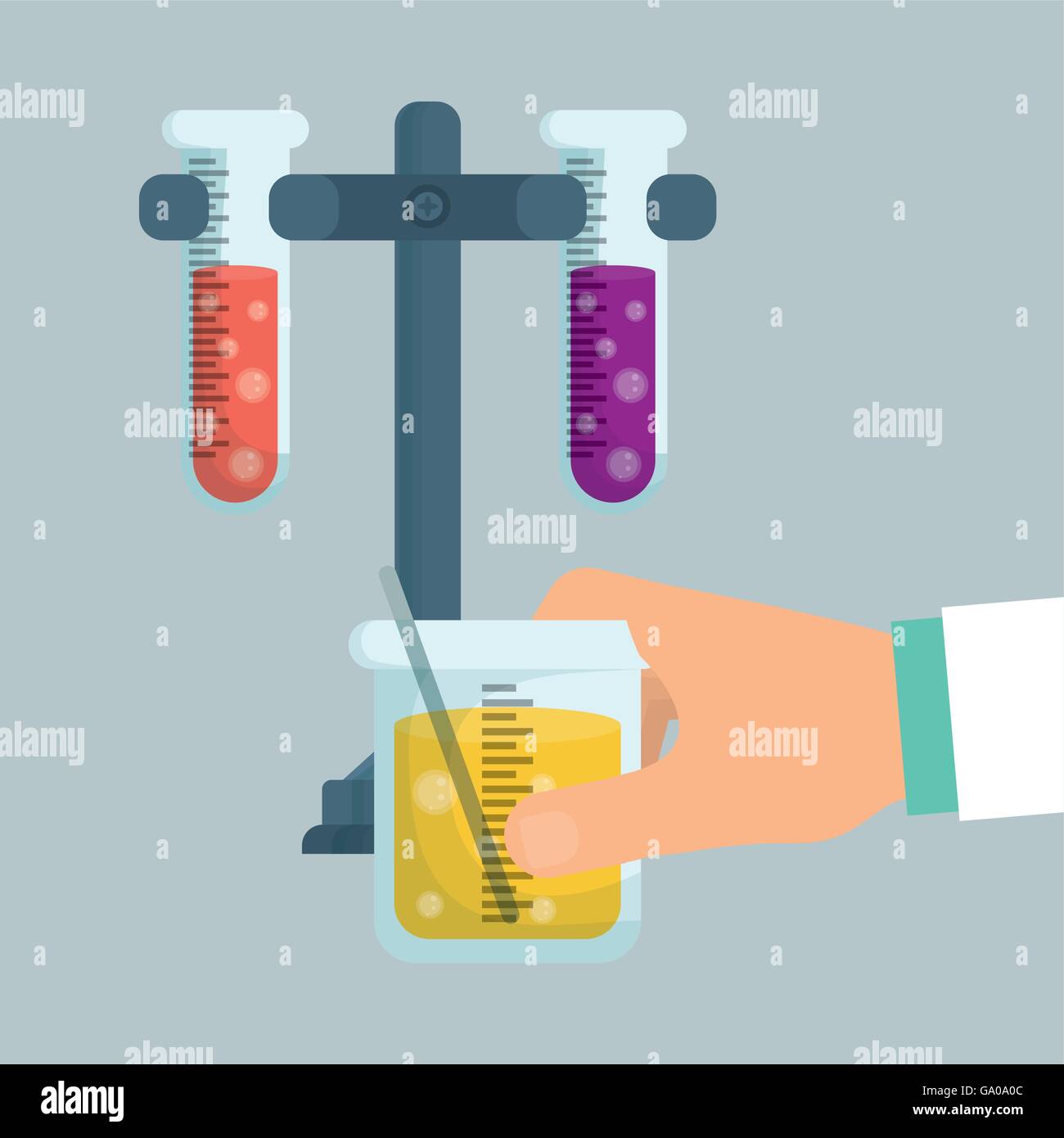 Science design. Research concept. Chemistry illustration Stock Vector ...
