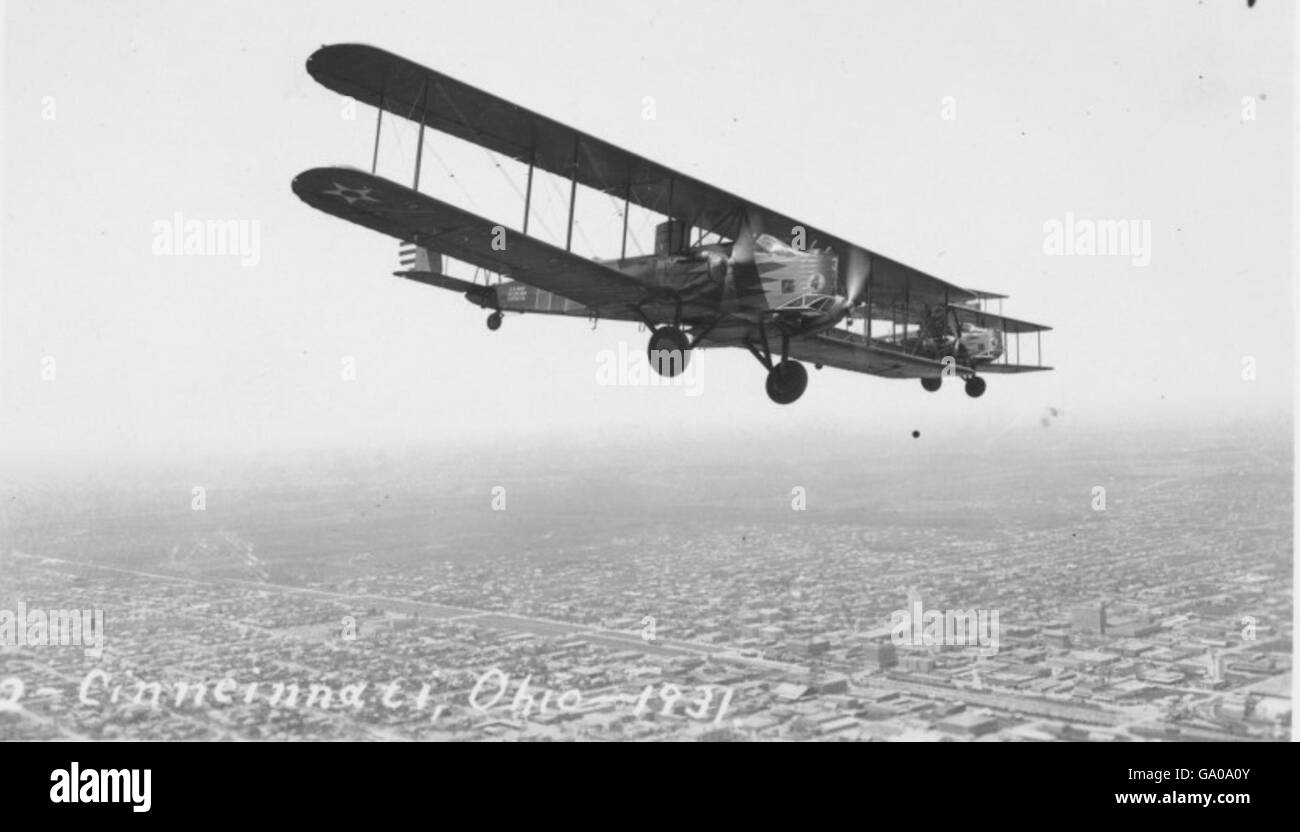 Image from the Everest Waid Collection showing a 1920s-era biplane in ...
