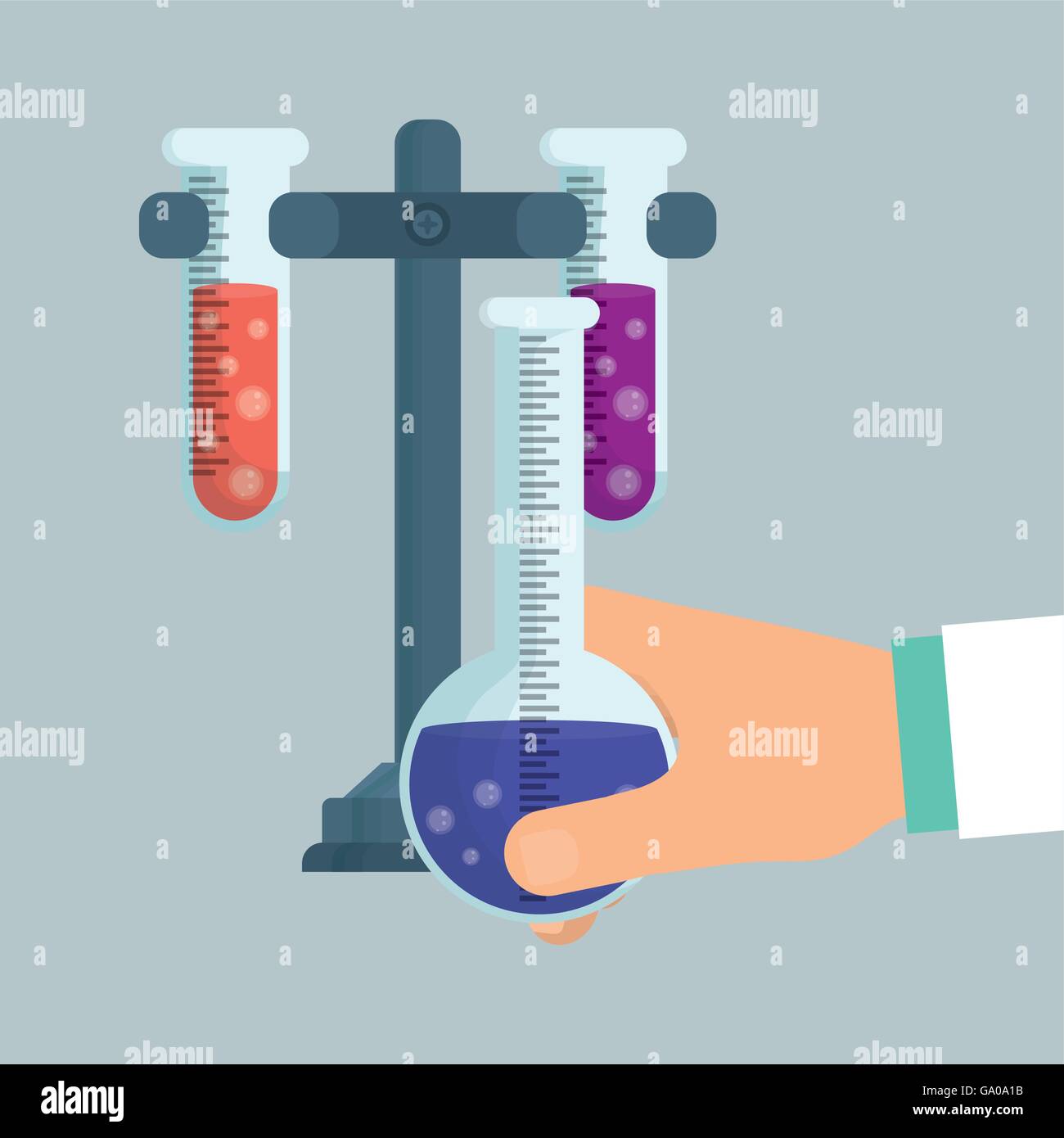 Science design. Research concept. Chemistry illustration Stock Vector ...