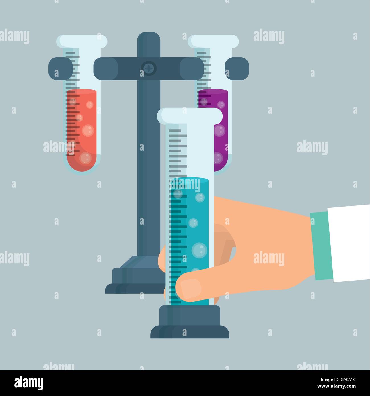 Science design. Research concept. Chemistry illustration Stock Vector ...