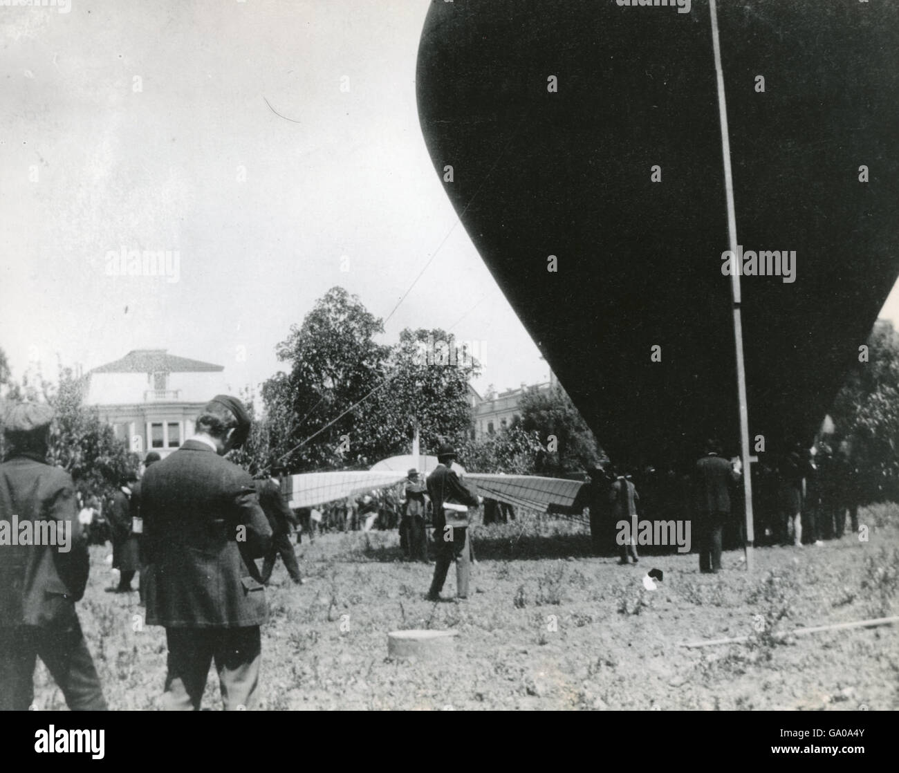 This image from the Montgomery Collection shows an aircraft in flight ...