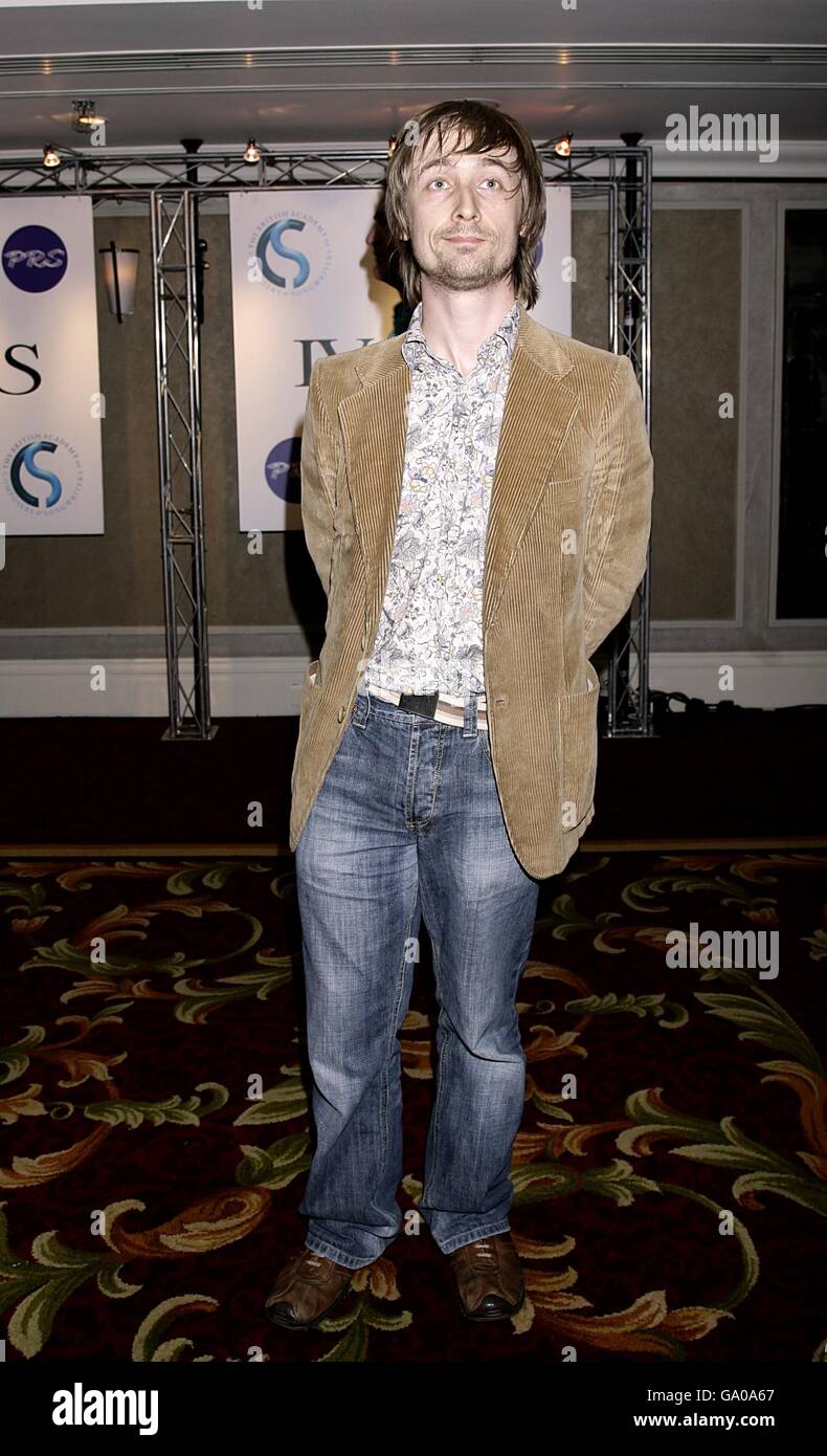 Neil Hannon arrives for the Ivor Novello Awards, at the Grosvenor House ...