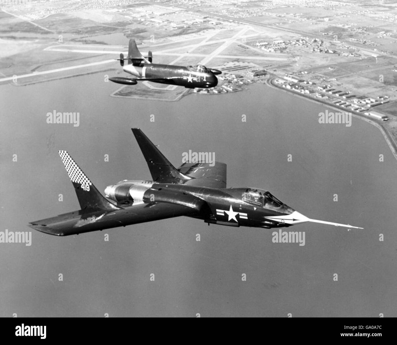 Image from the Ray Wagner Collection, featuring the Vought F6U Pirate ...