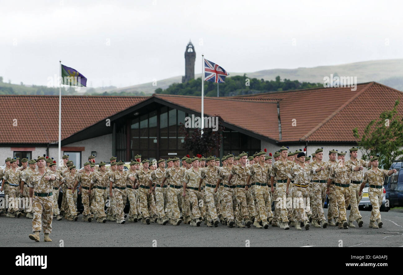 Troops from 51st Highland, 7th Battalion Royal Regiment of Scotland ...