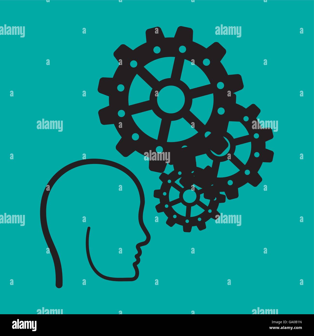 Process design. Solution and business concept. Flat illustration Stock ...