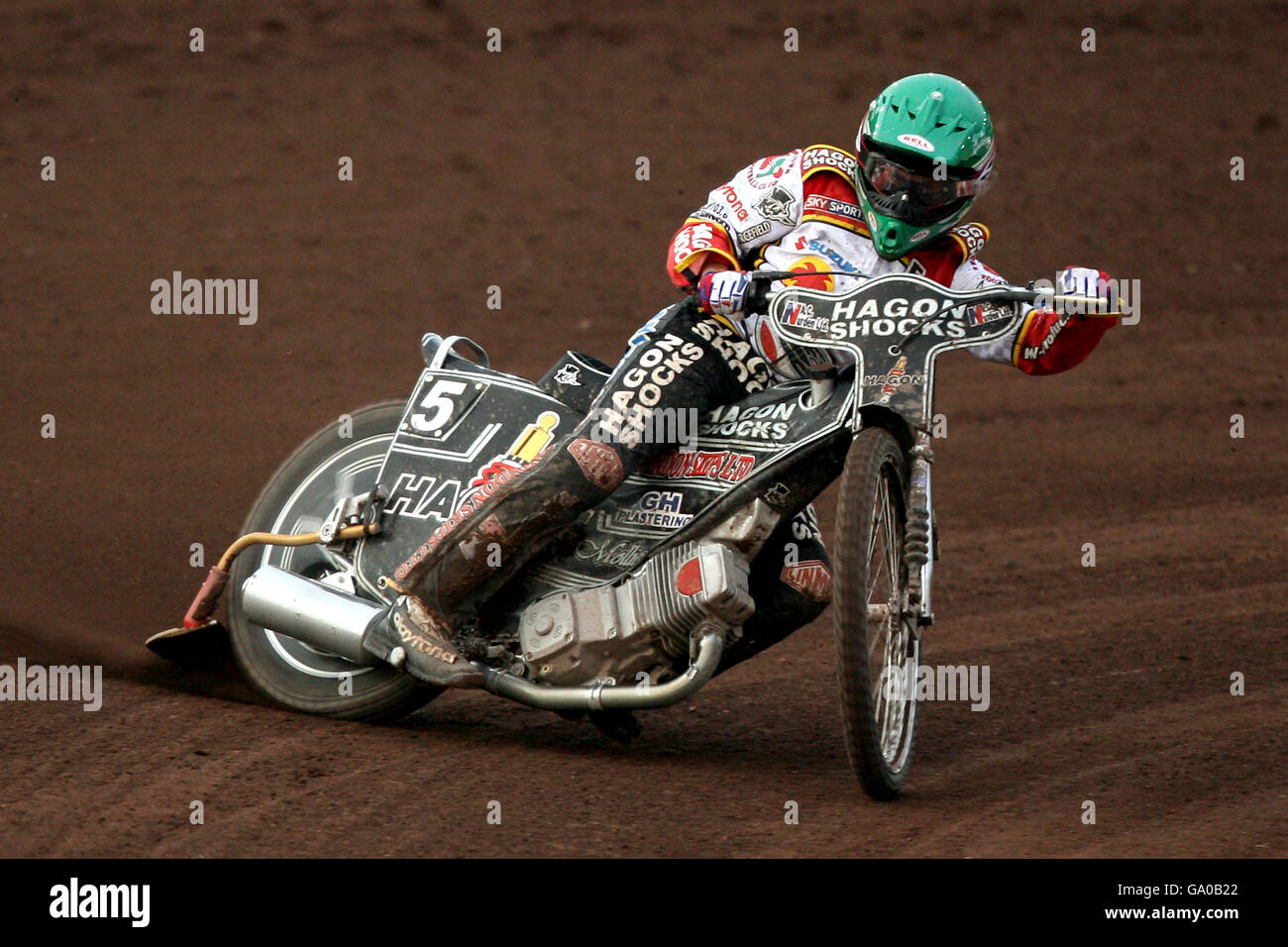 Swindon Robins' Lee Richardson in action during a British Speedway ...